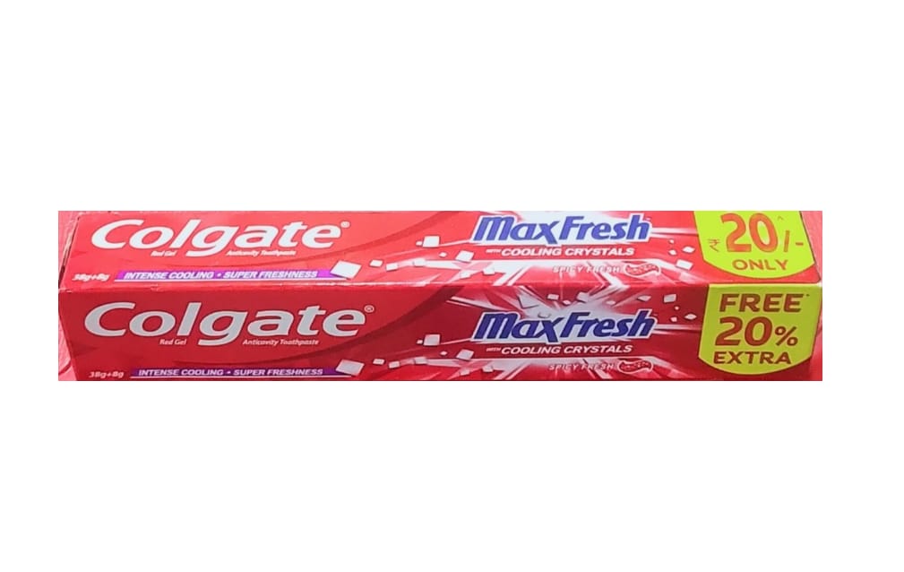 Colgate Max Fresh Red Spicy Fresh Tooth (38 gm + 8 gm, Pack of 1 , Free ...