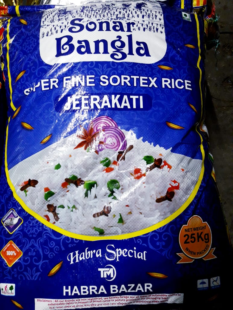 Sonar Bangla Jeerakati Super Fine Sortex Rice (25 kg) | Udaan - B2B ...